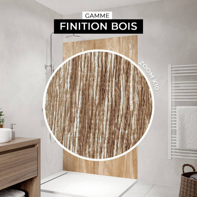 Panneau mural Bois Cérusé – Luminosité et élégance - déco-K-in